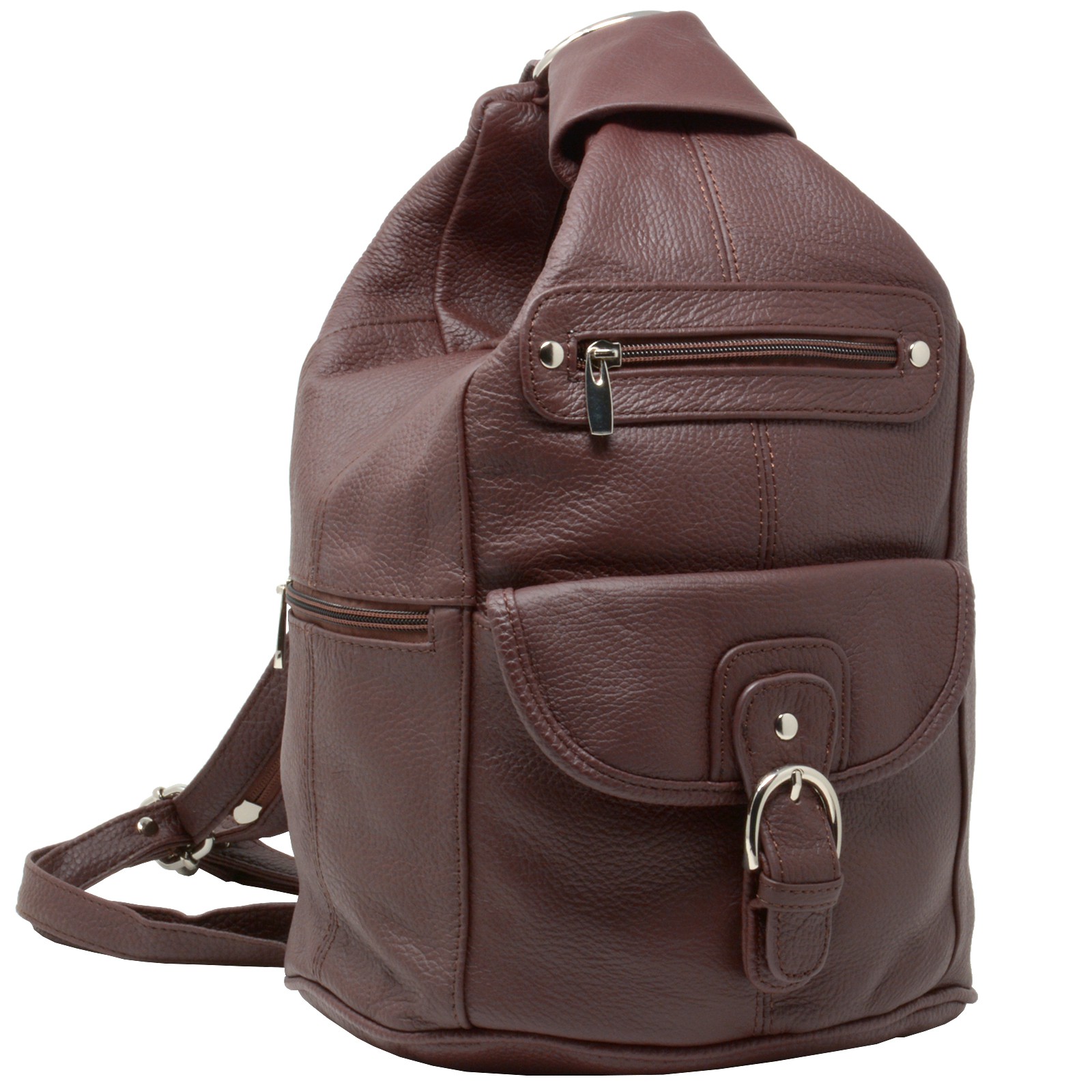 WOMENS LEATHER BACKPACK Purse Sling Shoulder Bag Handbag 3 In 1
